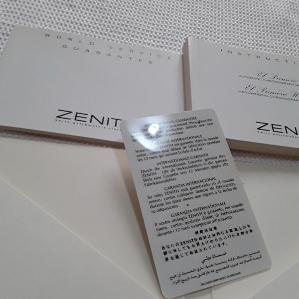 Zenith El primero Full set 1998 | WatchCharts Marketplace