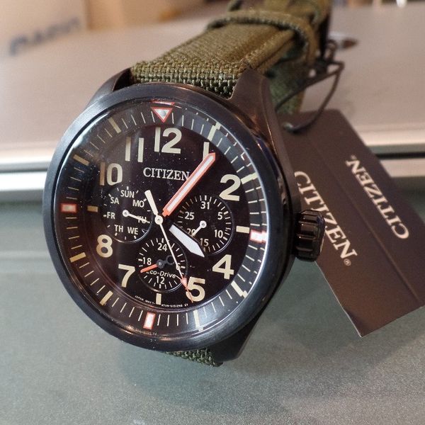 Citizen Eco-Drive Military 24 hr Register 8729-S105781 Brand New ...