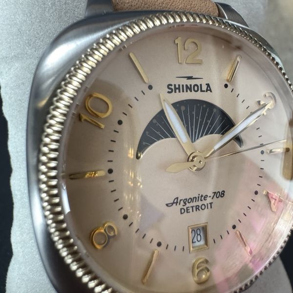 Shinola Argonite-708 Detroit Birdy Moon Phase Watch | WatchCharts ...