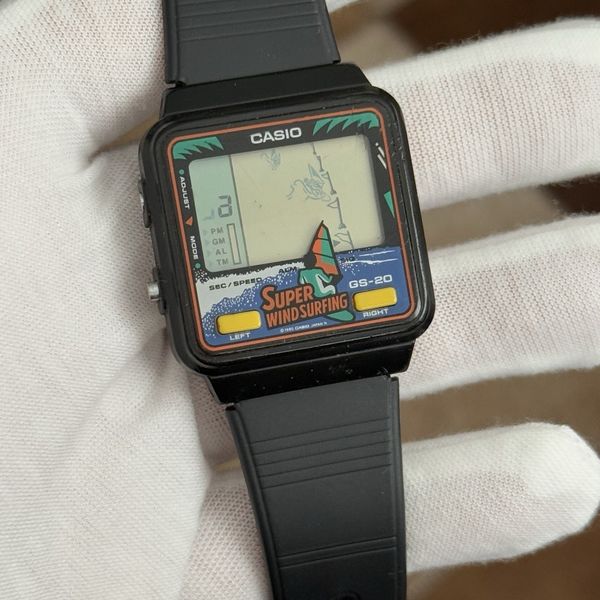 Rare Vintage Casio Super Windsurfing GS-20 Digital Game Watch JDM 1980s ...