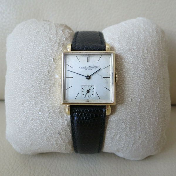 Vintage Jaeger LeCoultre Rectangular 18K Solid Gold Mechanical Watch ...