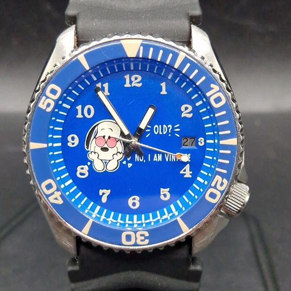 Seiko SNOOPY mod.SDS003 Automatic Diver 7002-700A Mens Watch c.June ...