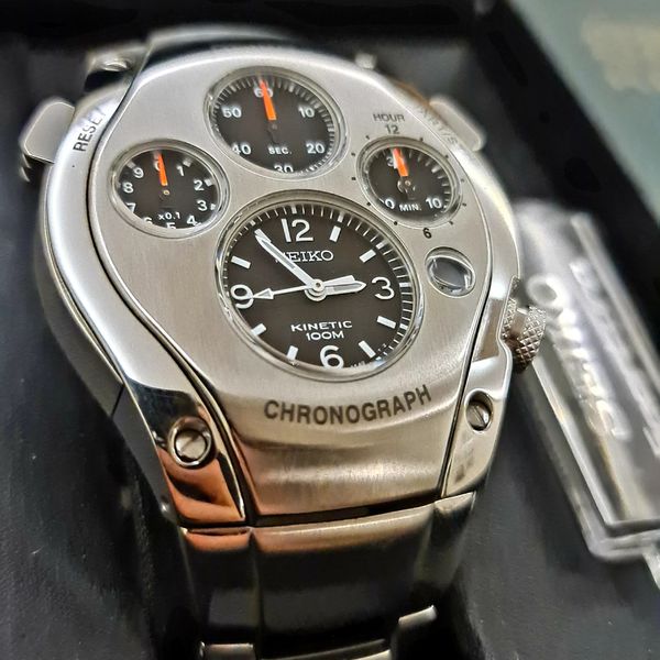 FS:Seiko SLQ007J Sportura Kinetic "Jay Leno" mint Full set from 2002 ...