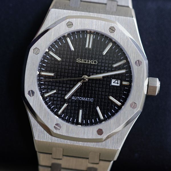 [MOD] [Pre-Order] SEIKO AP Black Royal Oak Mod 41mm | WatchCharts ...