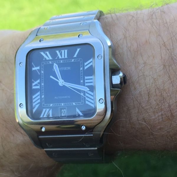 FS: SIHH 2019 Cartier Santos de Cartier L Gradient Blue Dial - CANADA ...