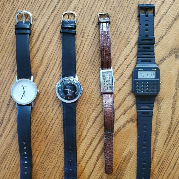 Lot of 4 Vintage Watches (Vintage Caravelle, WWII BCP Art Deco ...