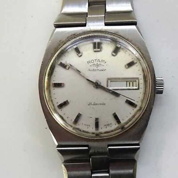 Gent's Vintage ROTARY Automatic Watch with Date (Spares or Repair ...