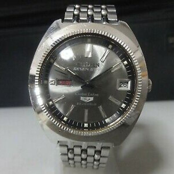 Vintage 1968 CITIZEN Automatic watch [SEVEN STAR Custom Deluxe] 23J Cal.5270 | WatchCharts