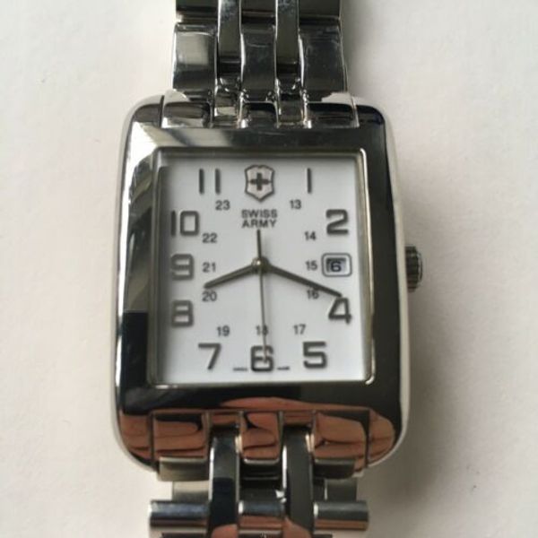 Swiss Army Victorinox Watch Alliance 24020 MUS486 Rectangular White ...