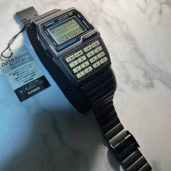 90'S Vintage Battery Casio Databank Dbc-810 Gunmetal Y2K Retro ...