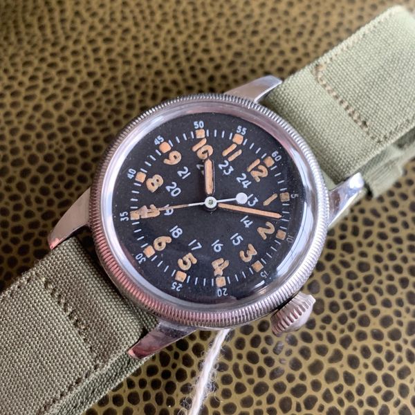 1950's Waltham A-17 MIL-W-6433 Hack US Military Issued Luminous Watch ...