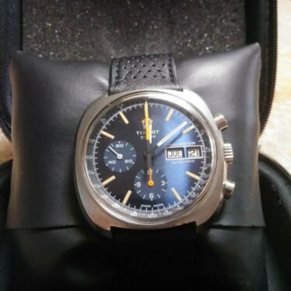 VINTAGE TISSOT CHRONOGRAPH NAVIGATOR LEMANIA 5012 * runs but needs ...