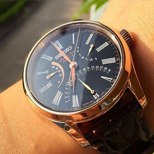 Seiko Presage Mechanical Rose Gold Automatic Men's Watch SARD012 ...