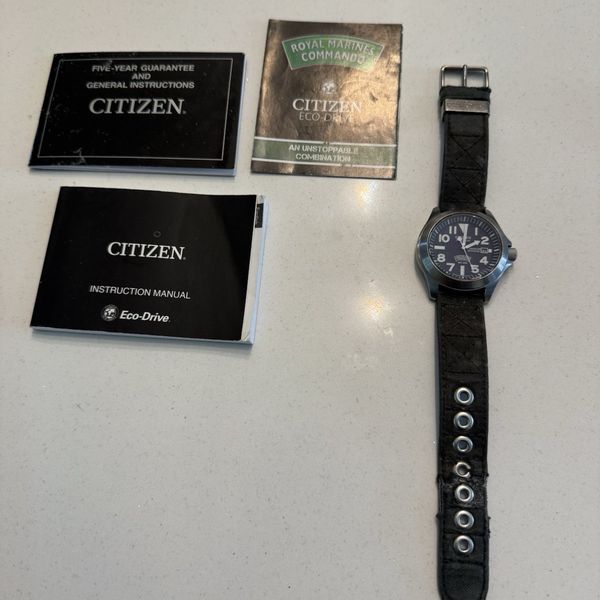 CITIZEN PROMASTER "ROYAL MARINES COMMANDO" E168 ECO-DRIVE MILITARY ...
