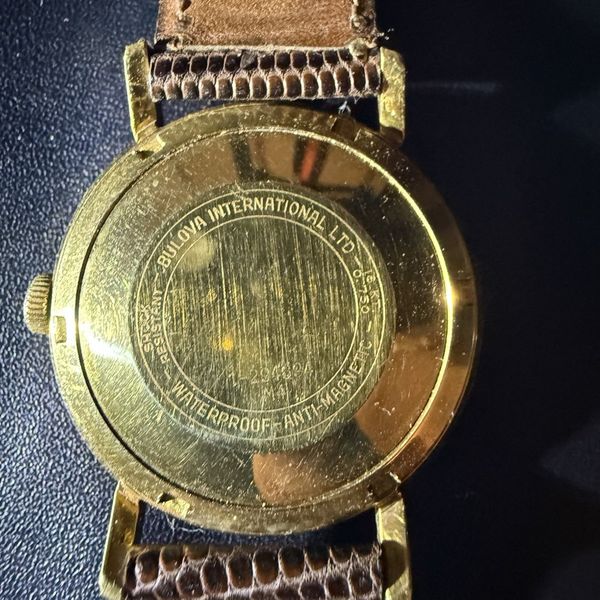 Vintage Bulova Aerojet Automatic â Solid 18K Gold Case â Cal. Automatic ...