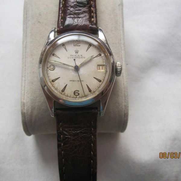 Rolex Oysterdate Precision 6066 w/ Red Date Wheel ca. 1951- LOW BIN ...