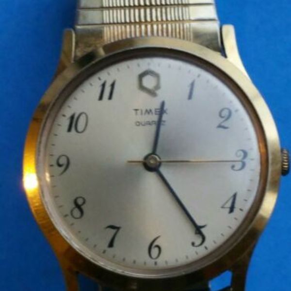 Vintage Timex M Cell Q Style Quartz Watch. New Battery | WatchCharts