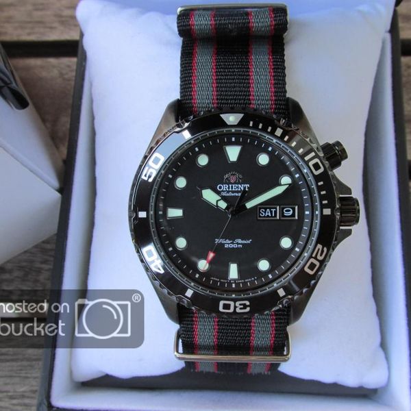 FS: Orient Black Ray Raven EM65007B | WatchCharts Marketplace