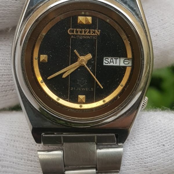 vintage citizen automatic 21 jewels black dial day date from japan Day date | WatchCharts ...