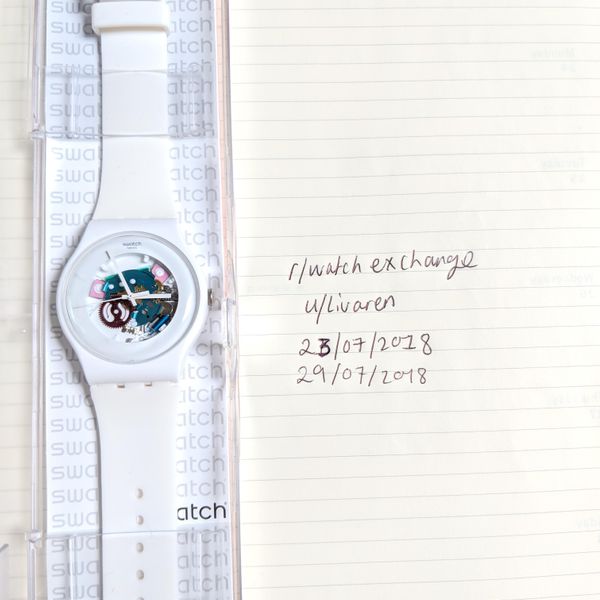 [WTS] SWATCH WHITE OPEN DIAL | WatchCharts Marketplace