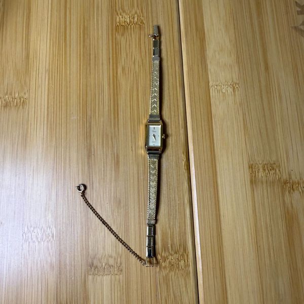 Vintage Timex Minimalist Gold Tank Watch, 13mm | WatchCharts Marketplace