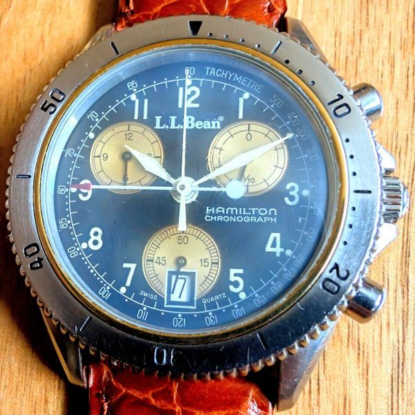 Hamilton L.L. Bean 8802A Rare Split Seconds Chronograph ETA 251.262 ...