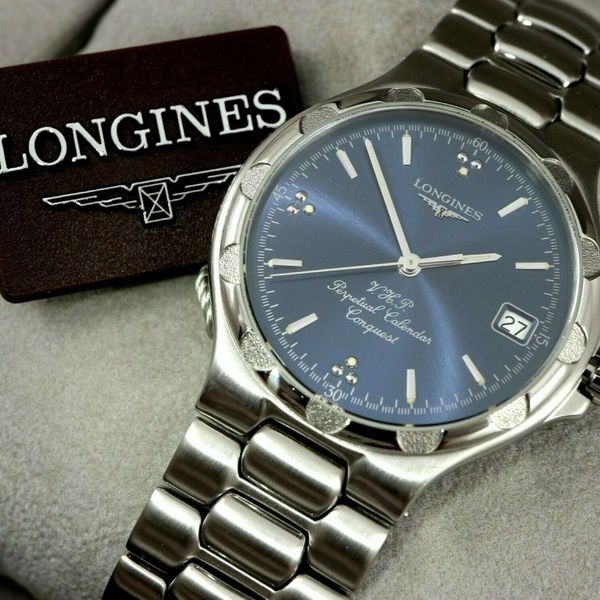 LONGINES CONQUEST V.H.P. PERPETUAL CALENDAR L1.627.4 Cal. L546.2 Swiss ...