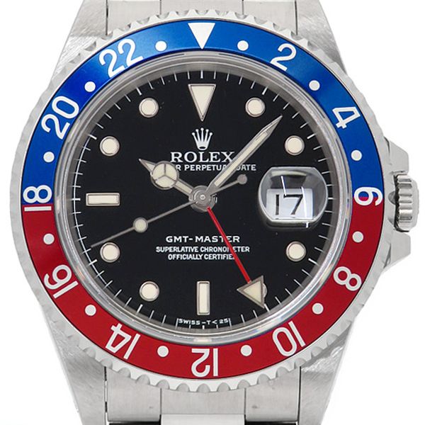 [ROLEX] Rolex "GMT master red x blue bezel" 16700 X number made around ...