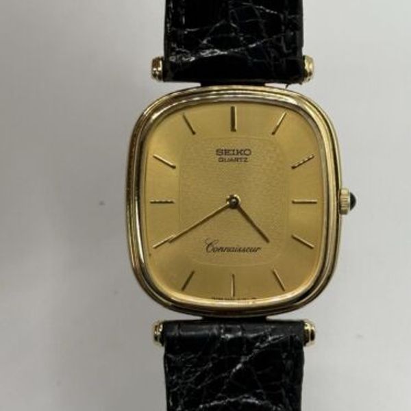 Vintage Seiko Connaisseur Watch 5930-5160 Gold Tone with Original Band Working | WatchCharts ...