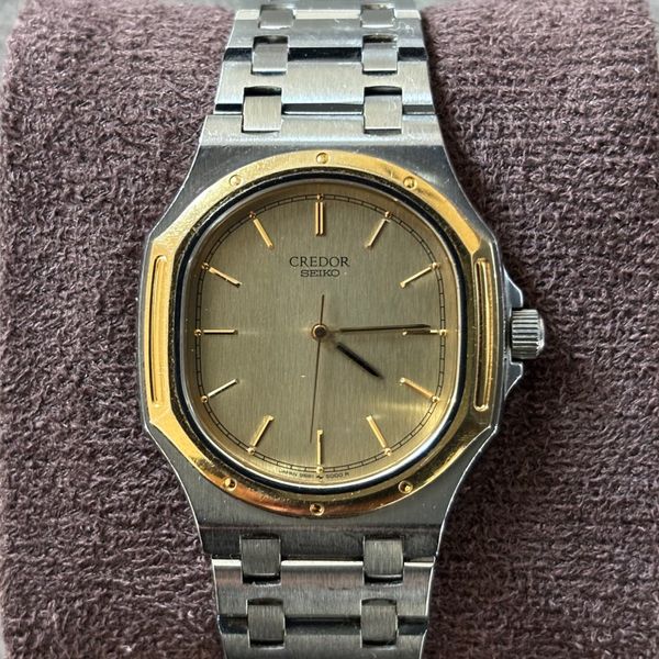 Credor 9661-5000 – Genta-Era Royal Oak Style | Gold Dial Quartz ...
