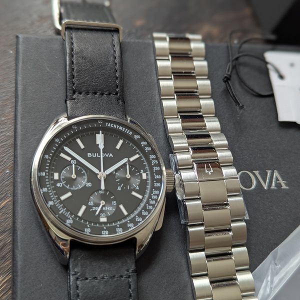 MINT BULOVA Lunar Pilot 43mm Archive Chronograph Quartz Men's Watch ...