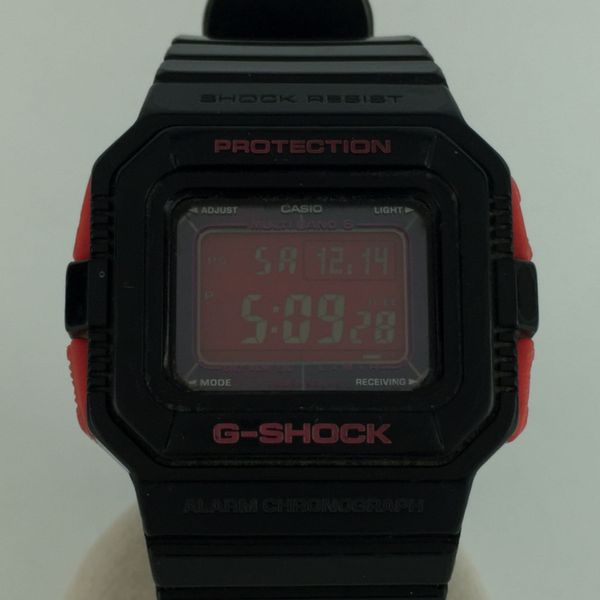 [Used] CASIO Watch / Digital / Rubber / Red / Black / Used / GW-5510B ...