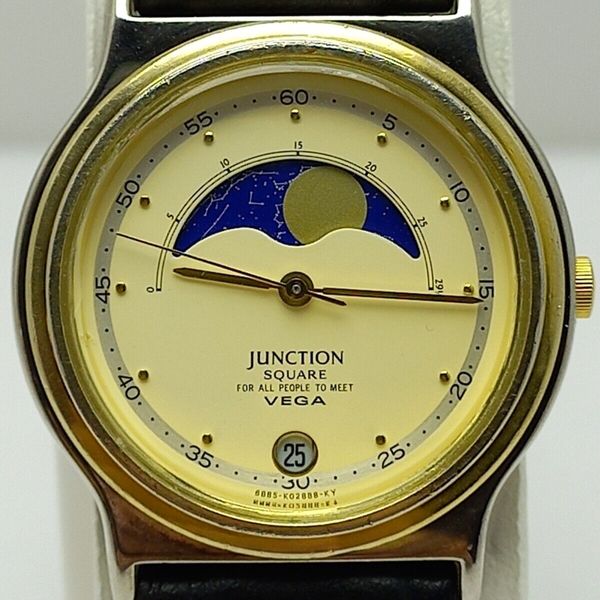 Citizen Junction Square Vega Moon Phase 6885-K00667 Quartz Vintage Men's Watch | WatchCharts ...