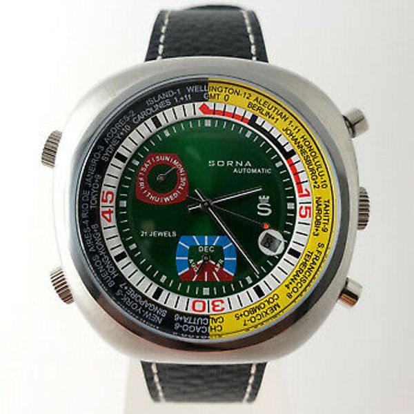 Sorna Watch-Wristwatch-Automatic-Vintage - Retro-Automatic ...