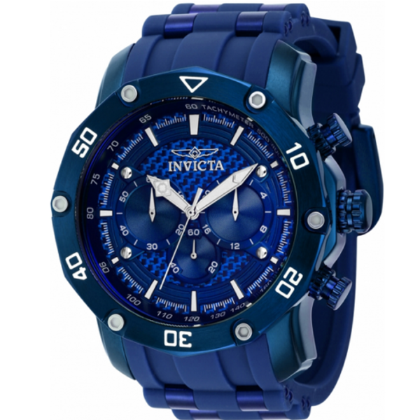 Invicta 40690 Men's Pro Diver Blue Silicone Chronograph Round ...
