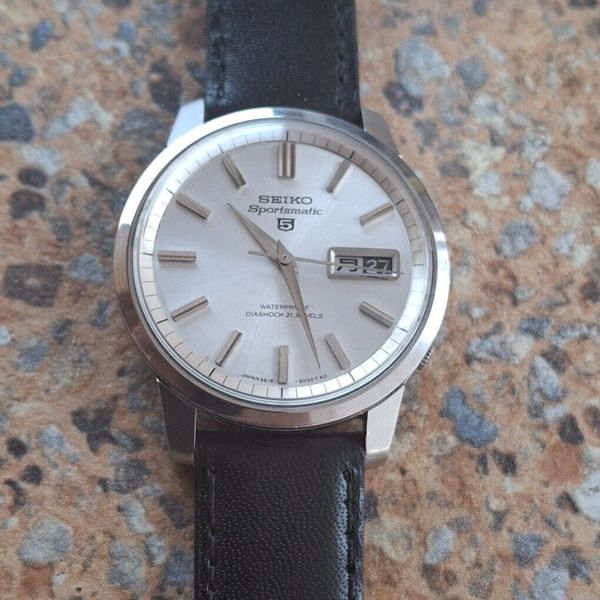 Vintage Seiko 5 Sportsmatic 21 Jewels 6619 8140 JDM October 1966 Kanji | WatchCharts Marketplace