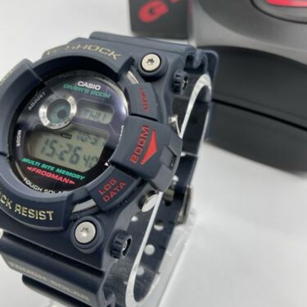Casio Frogman GW200 G-Shock GW-200-2jf Navy Blue Divers 200m Solar Digital Watch | WatchCharts ...