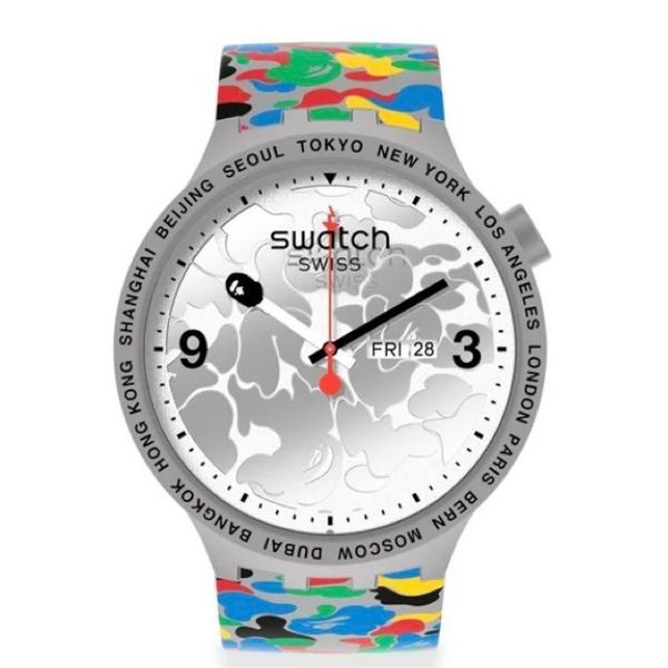 [Duties included] A BATHING APE SWATCH X BAPE BIG BOLD M size 47mm From ...