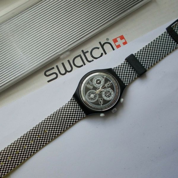 CHRONO SWATCH " CHESS " SCB116 '95 PRISTINE > BOX TOP WOW RARE | WatchCharts Marketplace
