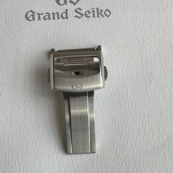 Orginal Grand Seiko 18mm GS buckle clasp watch strap | WatchCharts ...