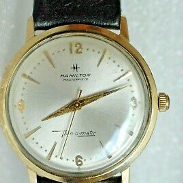 RARE-EX-Thin Vintage Hamilton Masterpiece Thin-O-Matic 10GKF men watch ...