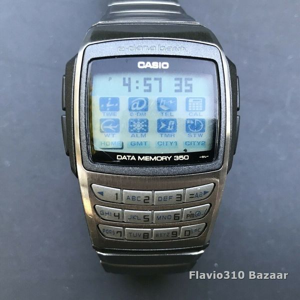 All Original 1992 CASIO EDB-610D-8C (2550) e-Data Bank 36mm watch - New ...