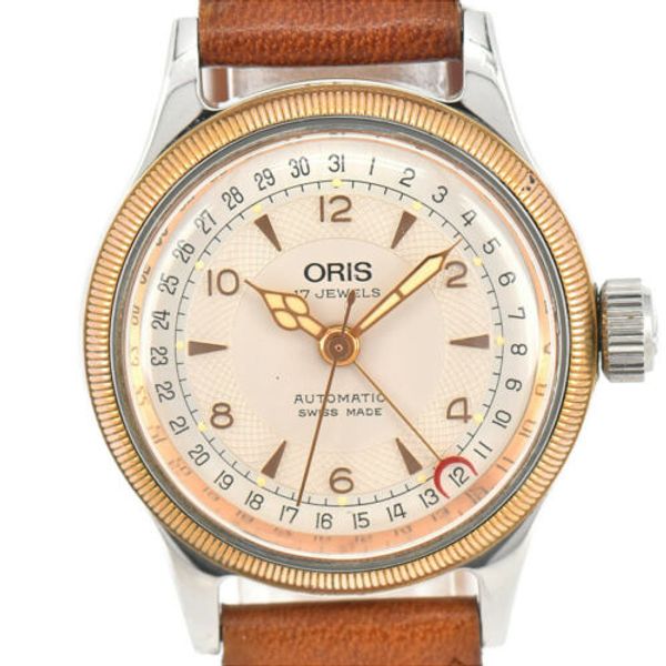 Auth ORIS POINTER DATE 7400 Skeleton back Automatic Boy's Watch P#B1619 | WatchCharts