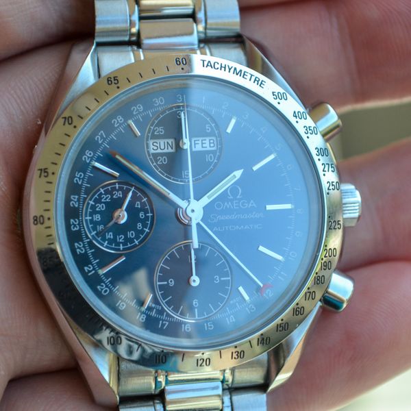 [WTS] Omega Speedmaster Triple Date - Navy Blue Dial - With Box and ...
