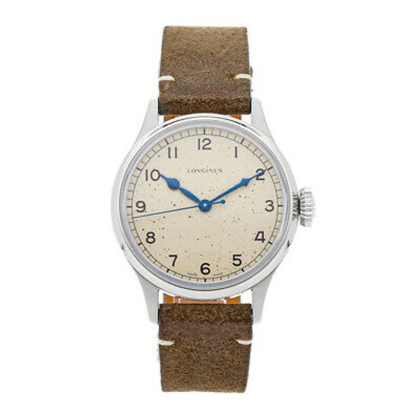 Longines Heritage Military Auto Steel Mens Strap Watch L2.819.4.93.2 ...
