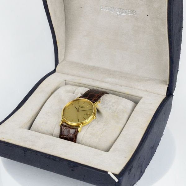 LONGINES Flagship L4.636.2 Boy's Quartz Watch Calendar Swiss made #1696 ...