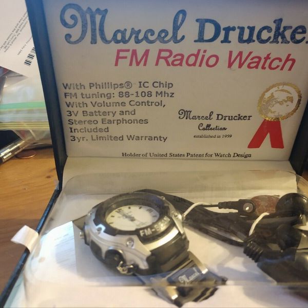 Marcel Drucker Collection FM radio watch RARE | WatchCharts Marketplace