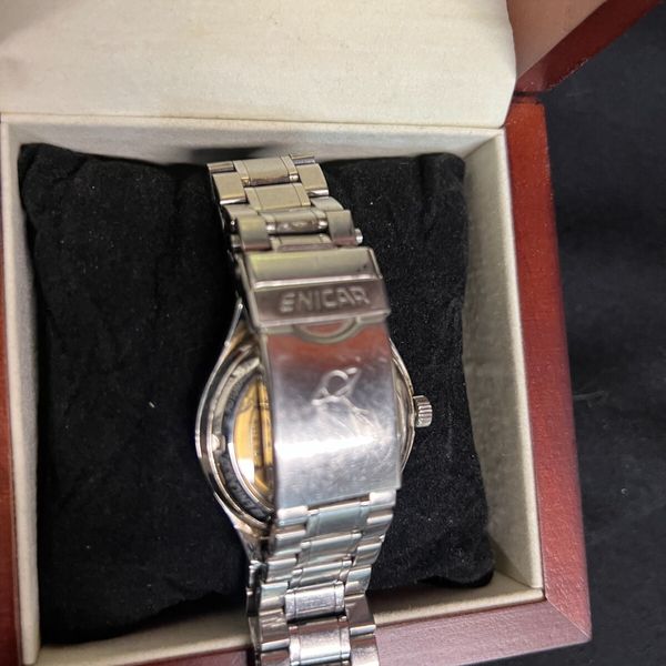Vintage ENICAR automatic watch day/date | WatchCharts Marketplace