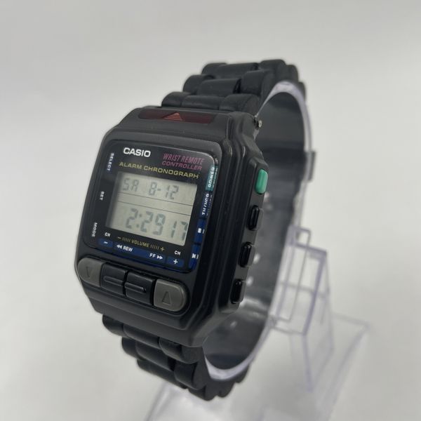 CASIO RARE VINTAGE DIGITAL WATCH (CMD30B) TV/VCR REMOTE/ALARM-CHRONO ...