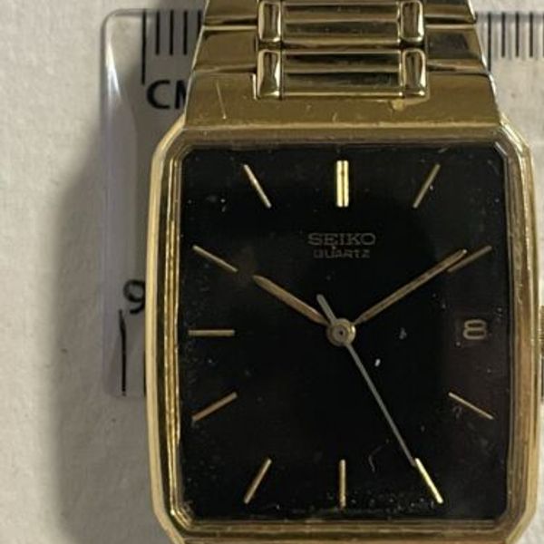 Seiko Quartz Watch - Mens - Square - Gold - Great Working Condition ...